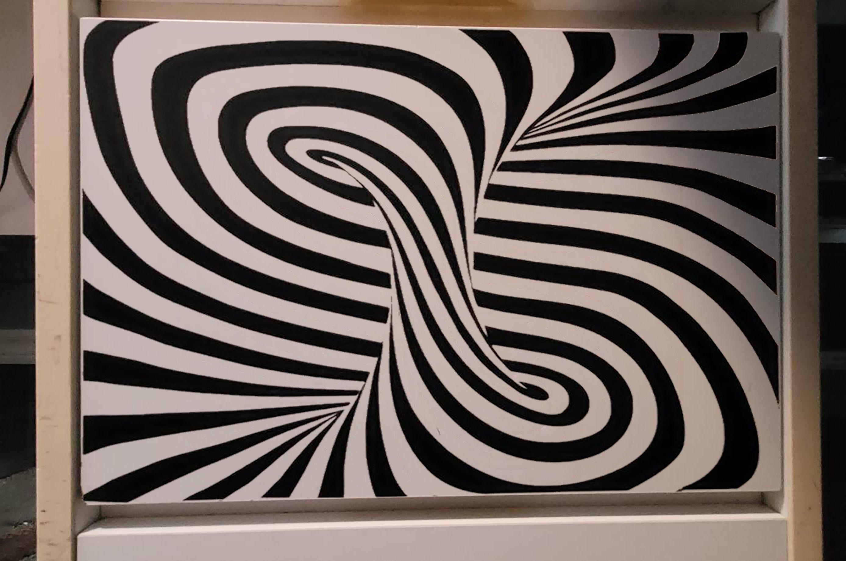 3D Optical Illusion Vinyl Decal Art Print Wall Paper - Etsy