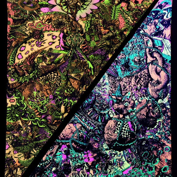 Fluorescent Blacklight Posters - Etsy