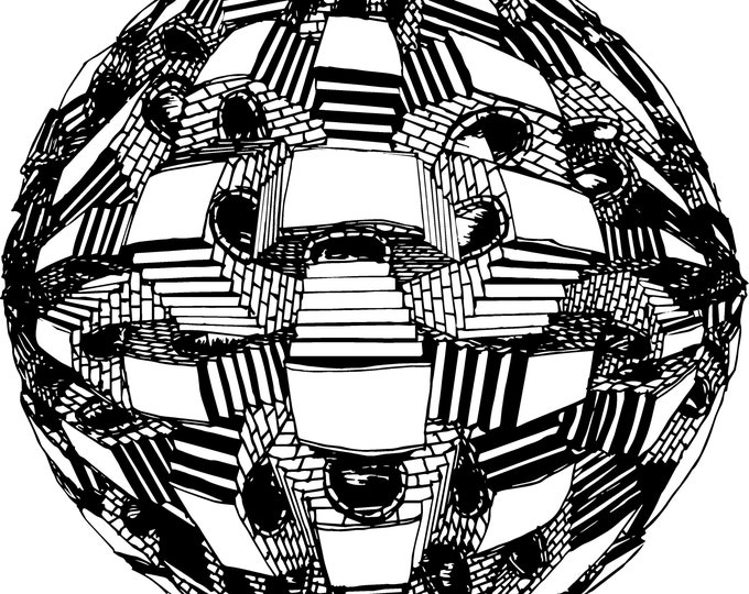 3D Optical Illusion Art Downloadable Print Wallpaper, With 3 Variations ...
