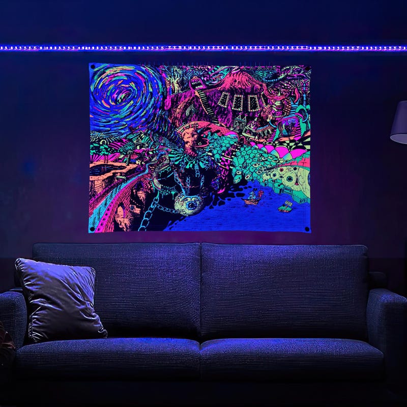 Fluorescent Blacklight Posters - Etsy