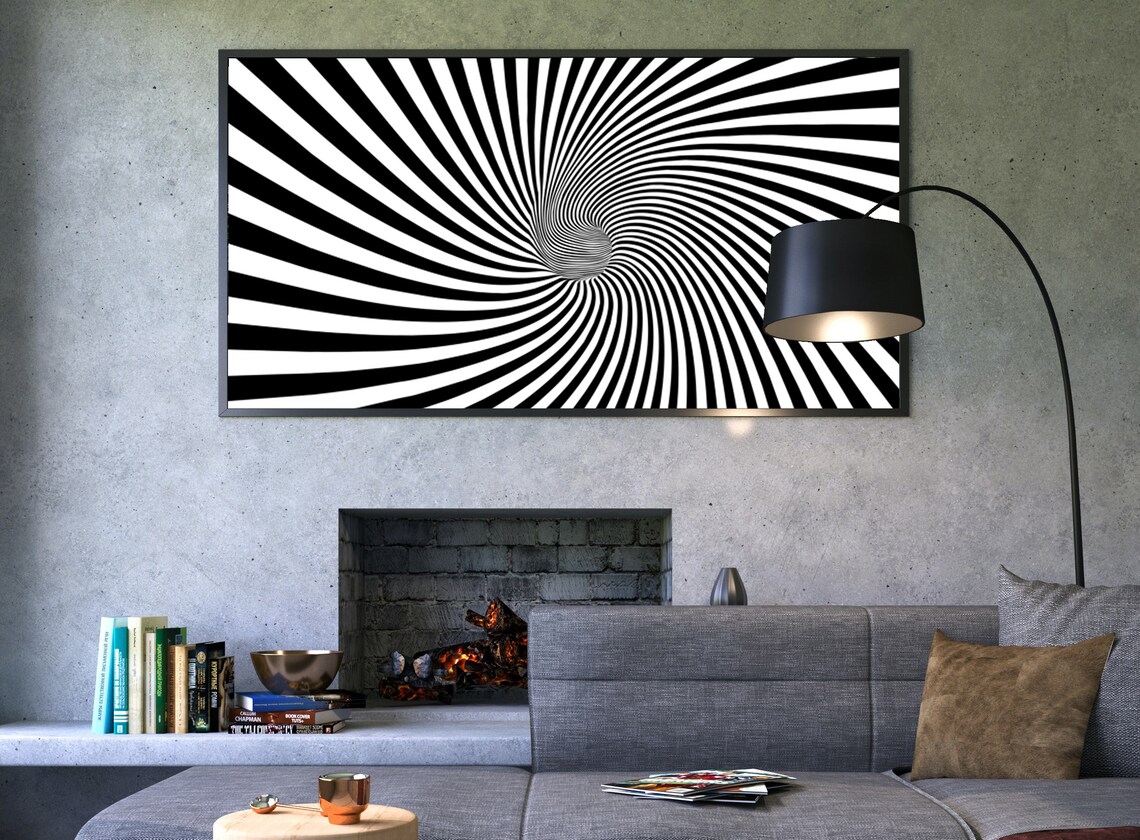 3D Tunnel Optical Illusion Art Downloadable Print Wallpaper, With Ai ...