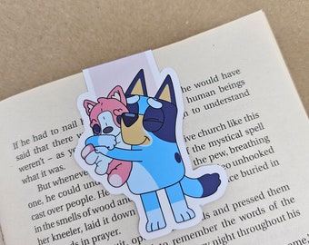 Bluey With Polly Puppy Magnetic Bookmark - Etsy UK