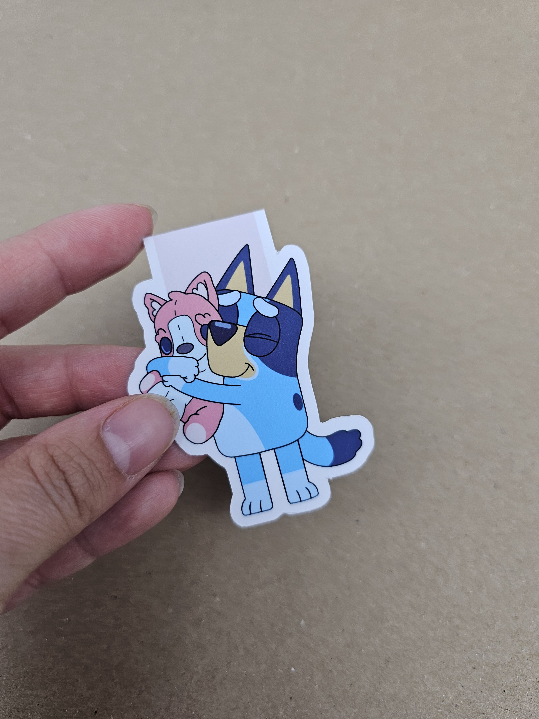 Bluey With Polly Puppy Magnetic Bookmark - Etsy UK