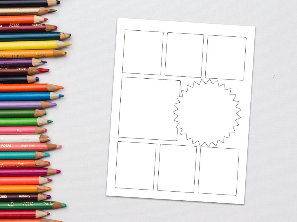 The Complete Comic Book Template - Etsy