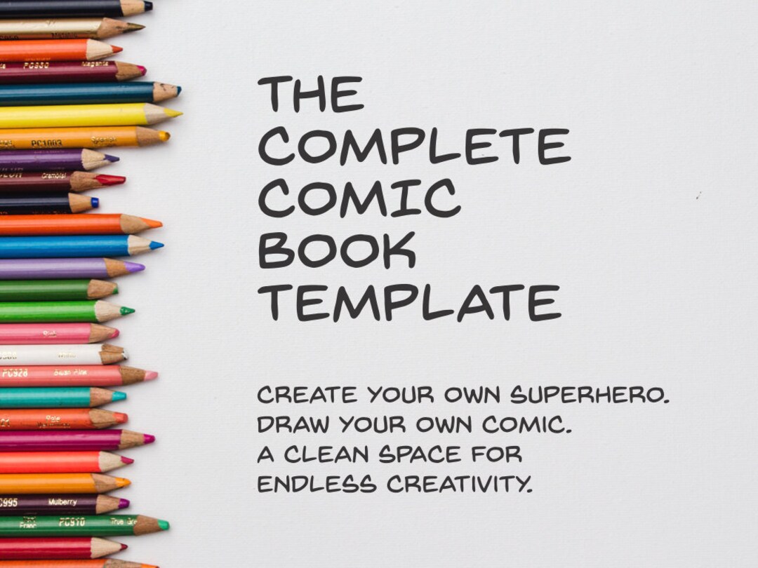 The Complete Comic Book Template - Etsy