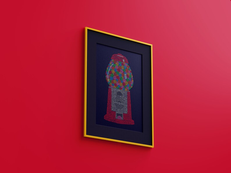 Gumball Machine Poster - Etsy