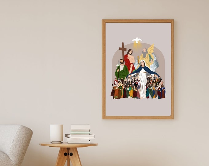 Communion of Saints, DIGITAL DOWNLOAD, Art for Housewarming, Christian ...