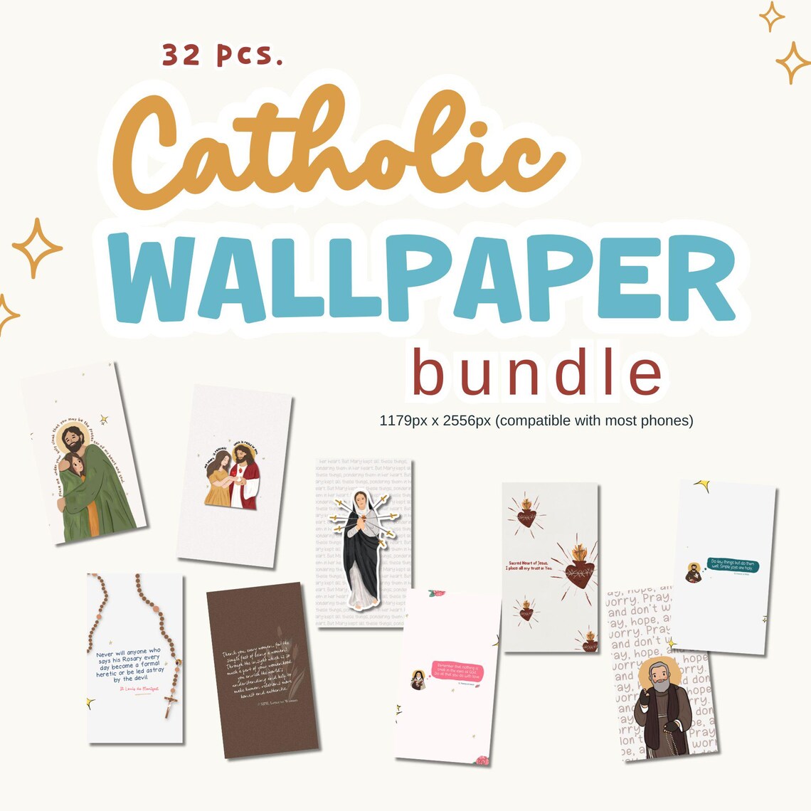 Catholic Phone Wallpaper | Prayer & Devotion Digital | Download ...