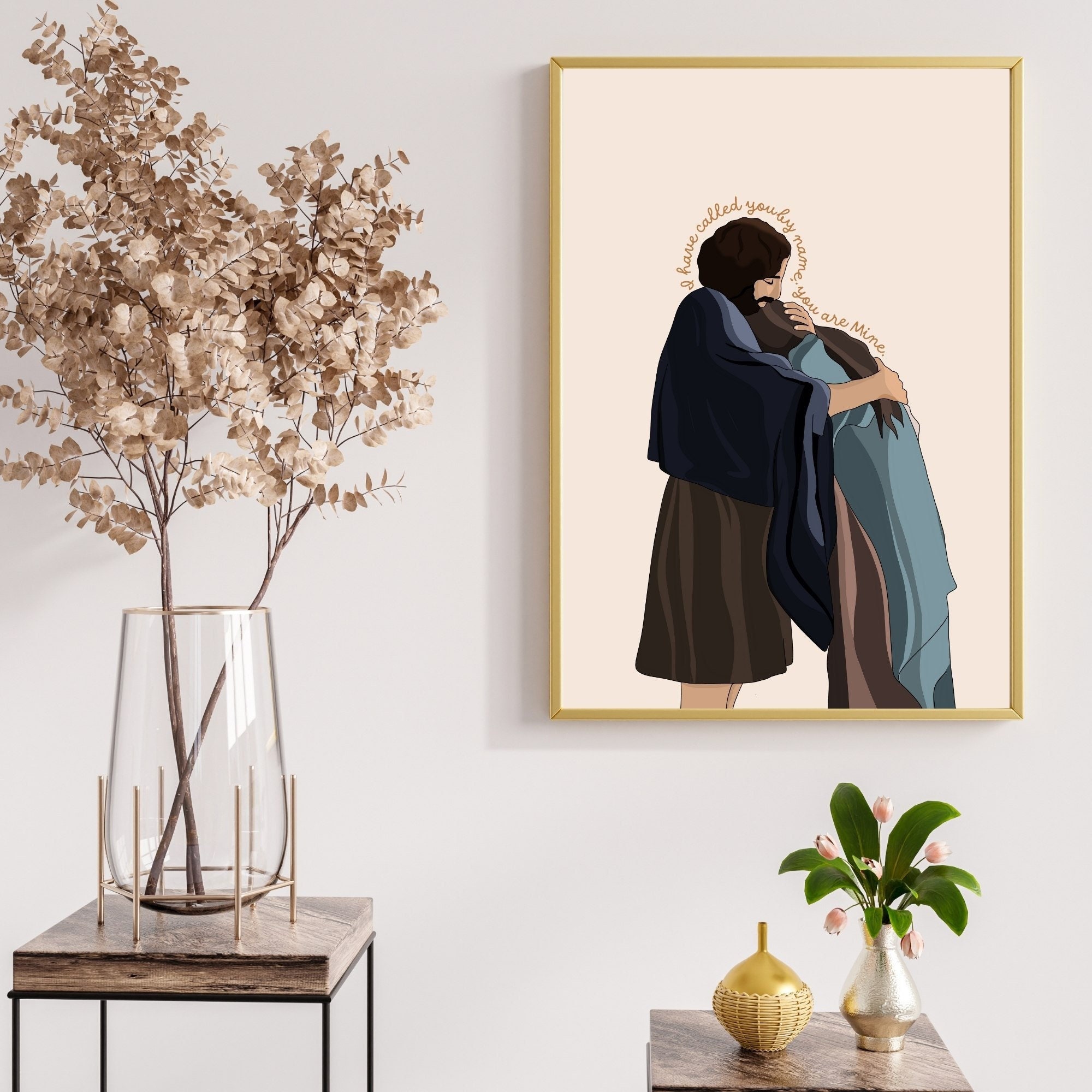 Jesus and Mary Magdalene Art Print | Christian Art Digital Download ...