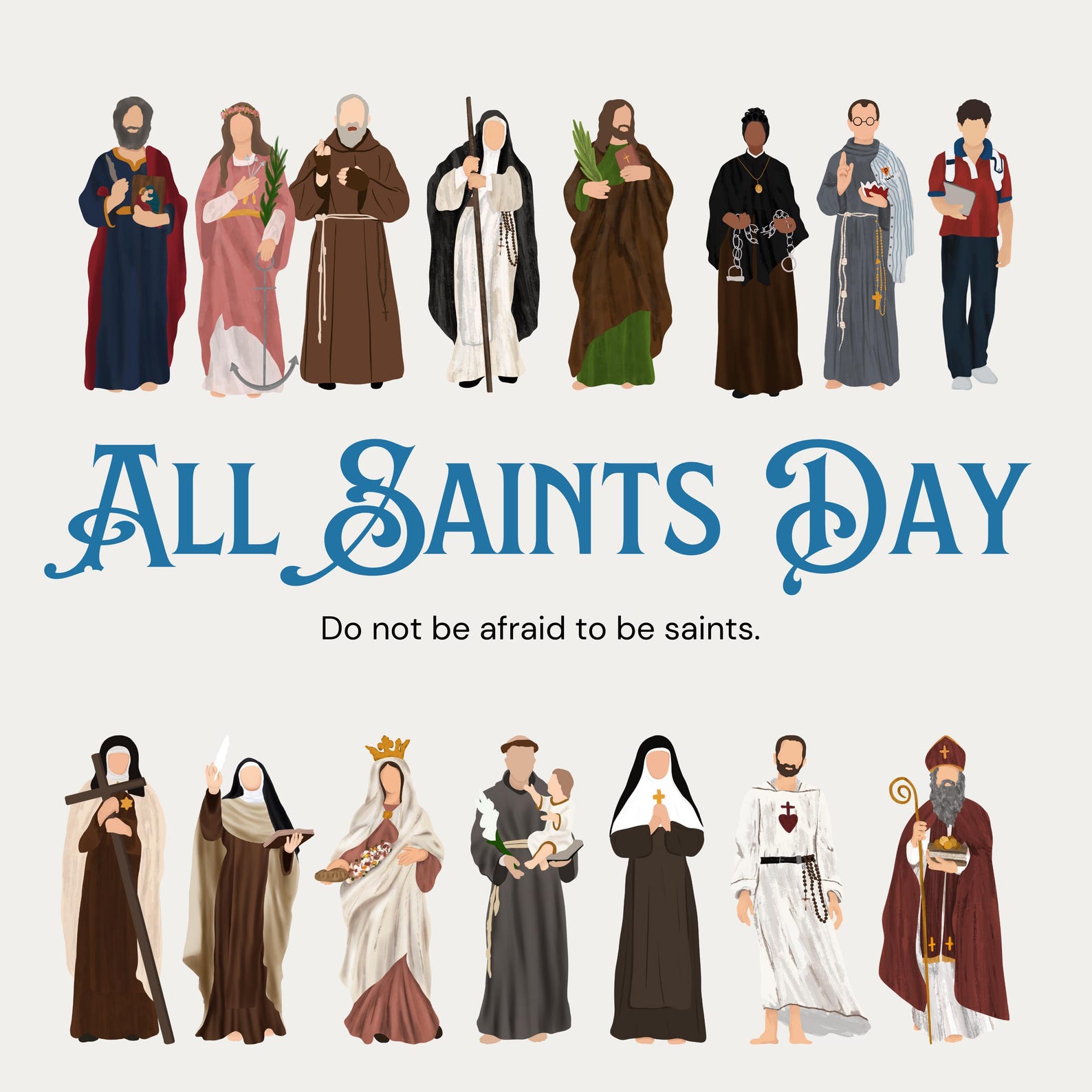 Catholic Social Media Post Template | Social Media Templates | Ready to ...