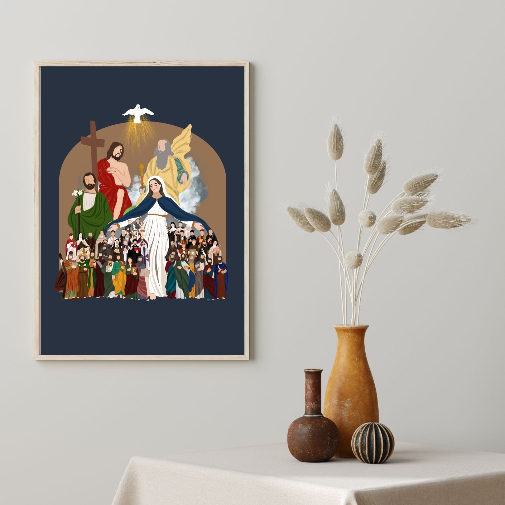 Communion of Saints, DIGITAL DOWNLOAD, Art for Housewarming, Christian ...