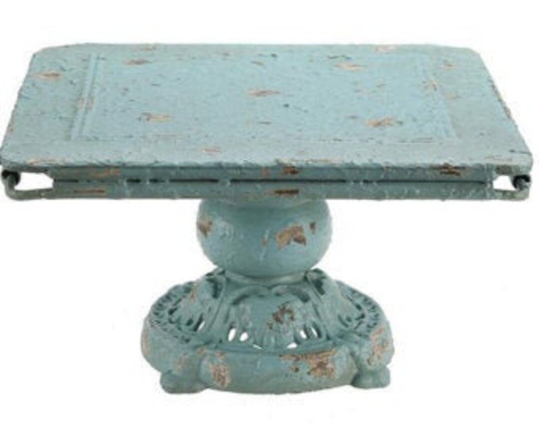 Cake Stand Rustic Metal Cake Stand Country Metal Cake Stand - Etsy