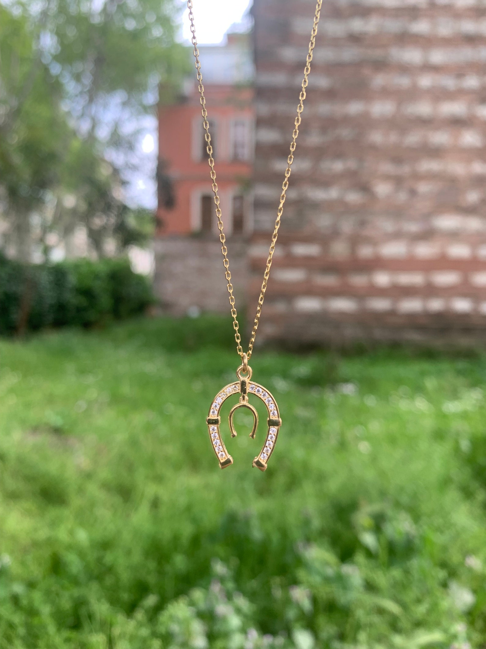 Horseshoe Necklace, Engraved Horseshoe , Horse Lover Jewelry , Horse ...
