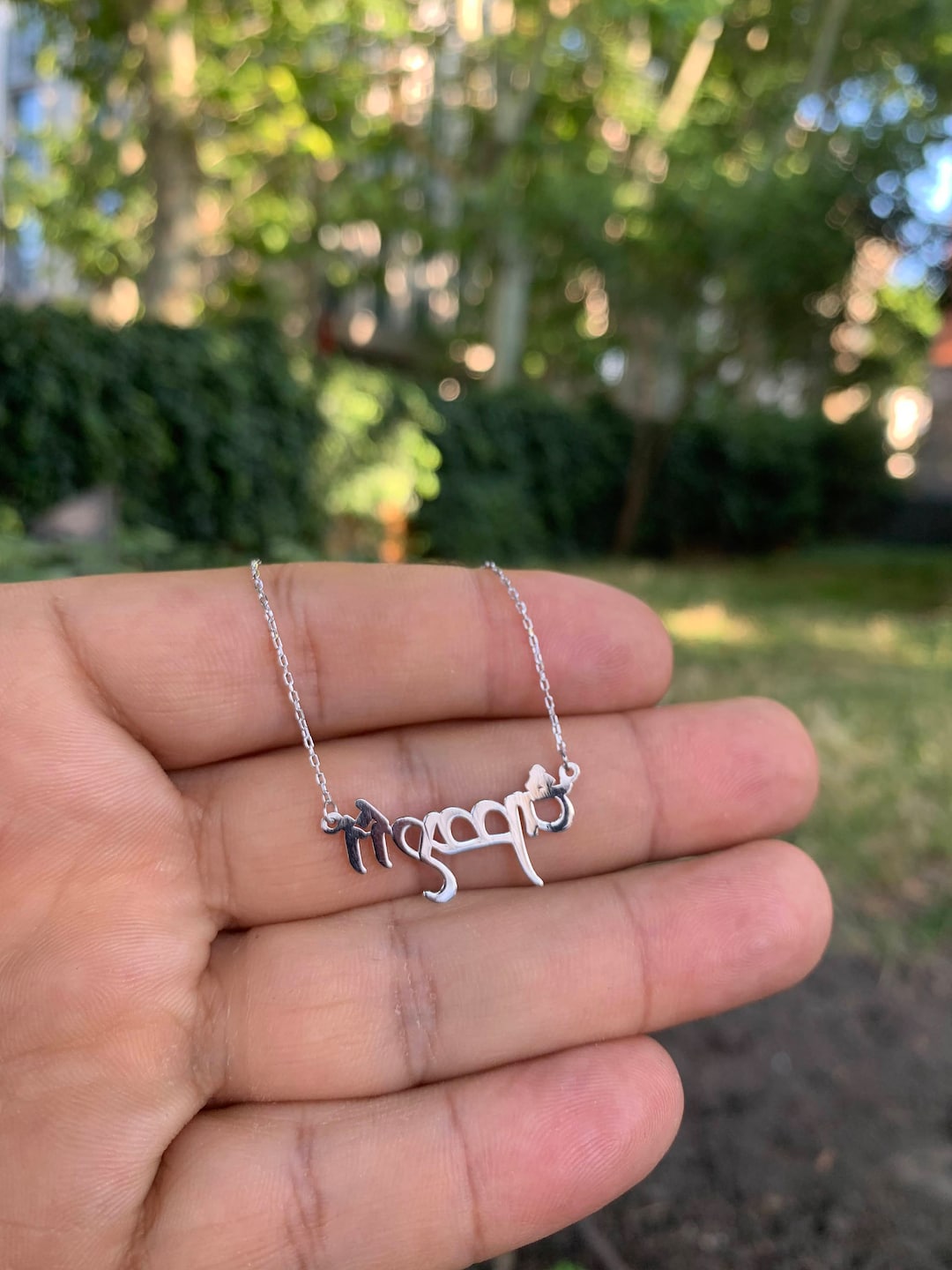 14k Gold Elvish Necklace , Elvish Necklace 925 Silver , Elvish Name ...