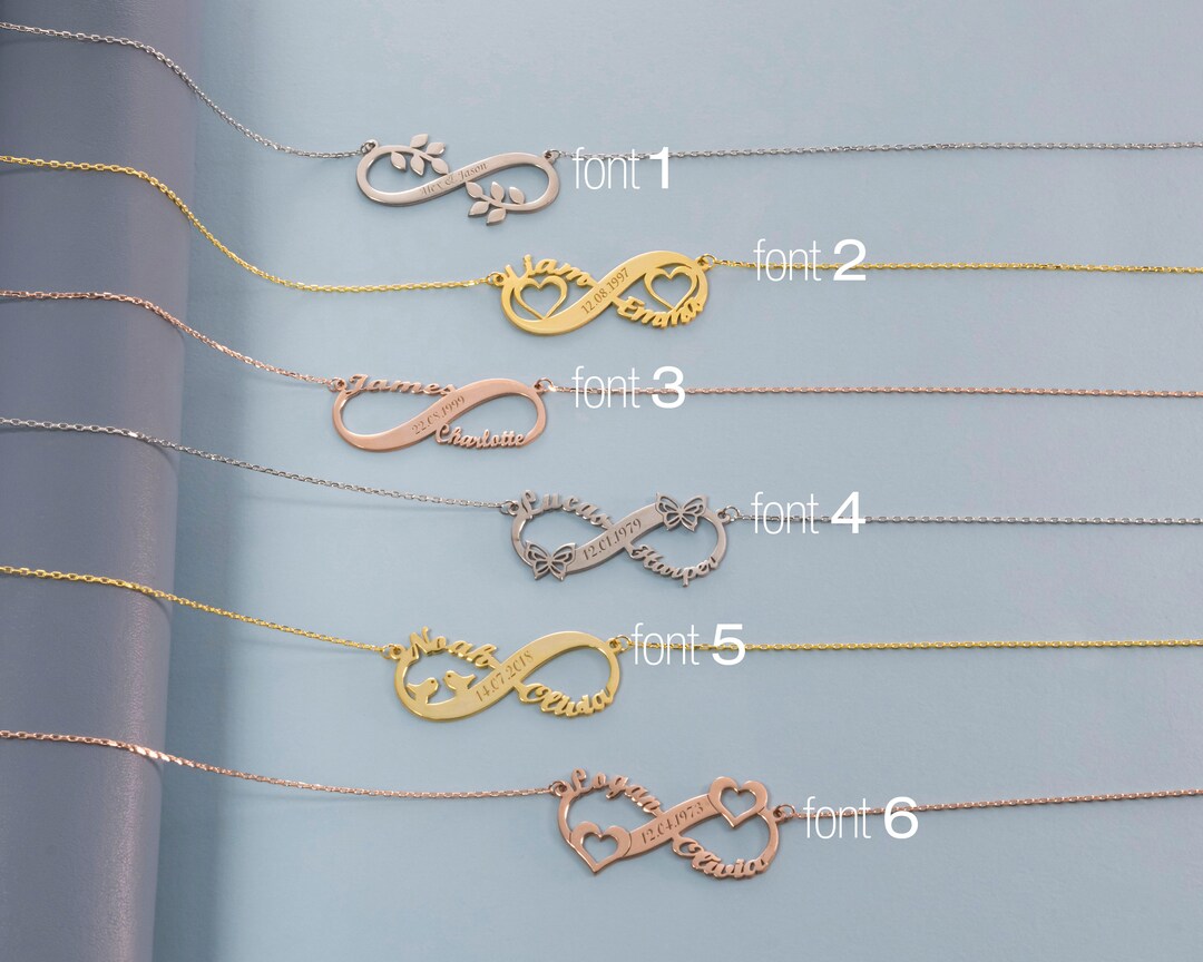 Infinity Name Necklace, Personalized Infinity Necklace, Infinity ...