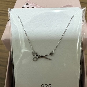 14k Gold Tiny Scissors Necklace, Small Scissor Necklace, Dainty Scissor ...