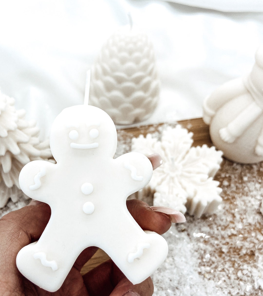 Gingerbread Man Candle for Christmas Made of Rapeseed Wax - Etsy