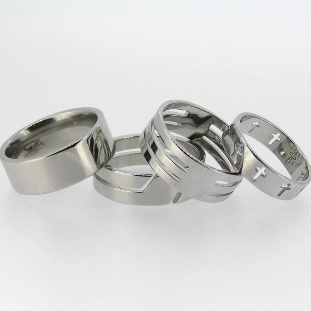 Minimal Ring for Men, Mens Silver Minimalist Band Ring, Ring for Him ...