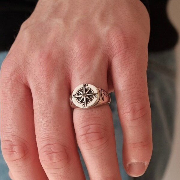 Compass Ring - Etsy