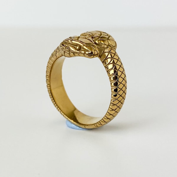 Gold Snake Ring - Etsy