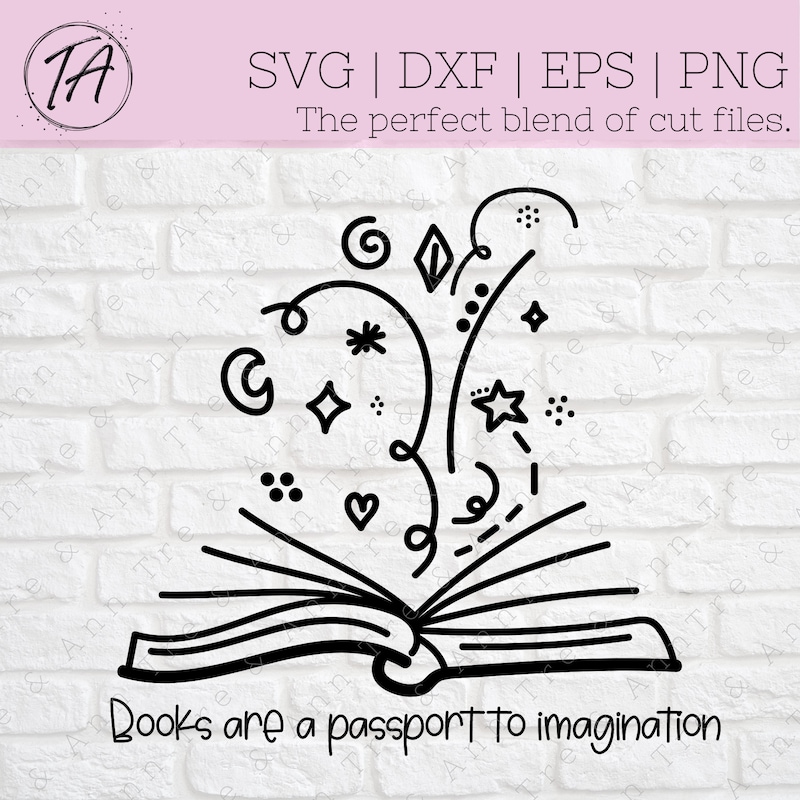 Library Svg - Etsy