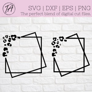 Leopard Print Frame Svg Leopard Frame Svg Square Frame Svg - Etsy Canada