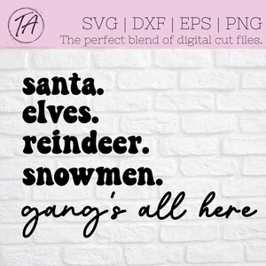 Christmas Svg - Christmas Sign Svg - Christmas Shirt Svg - Gang's All ...