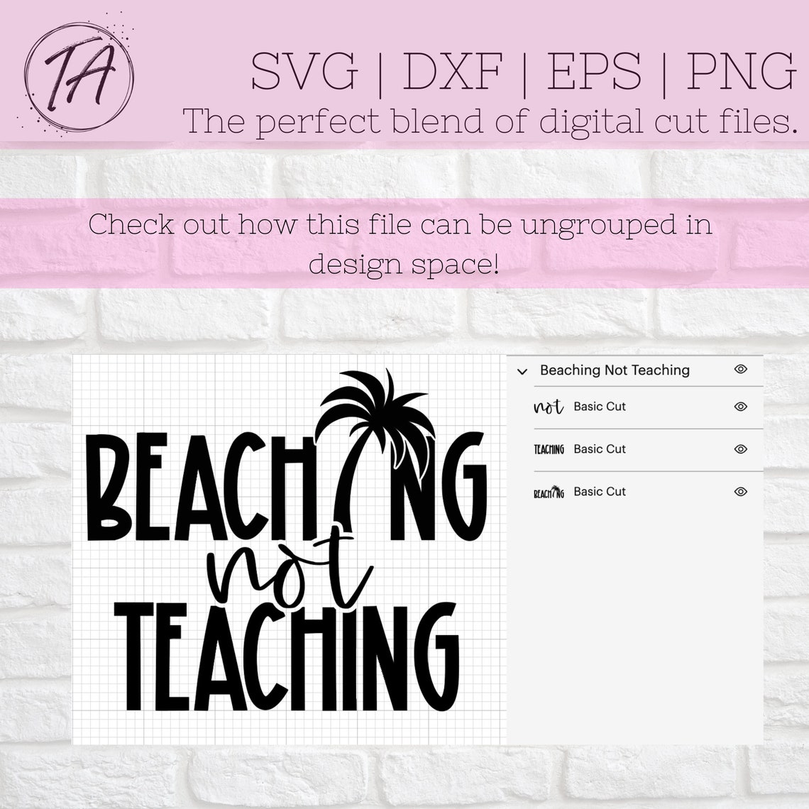 Beaching Not Teaching Svg Teacher's Summer Vacation Svg - Etsy
