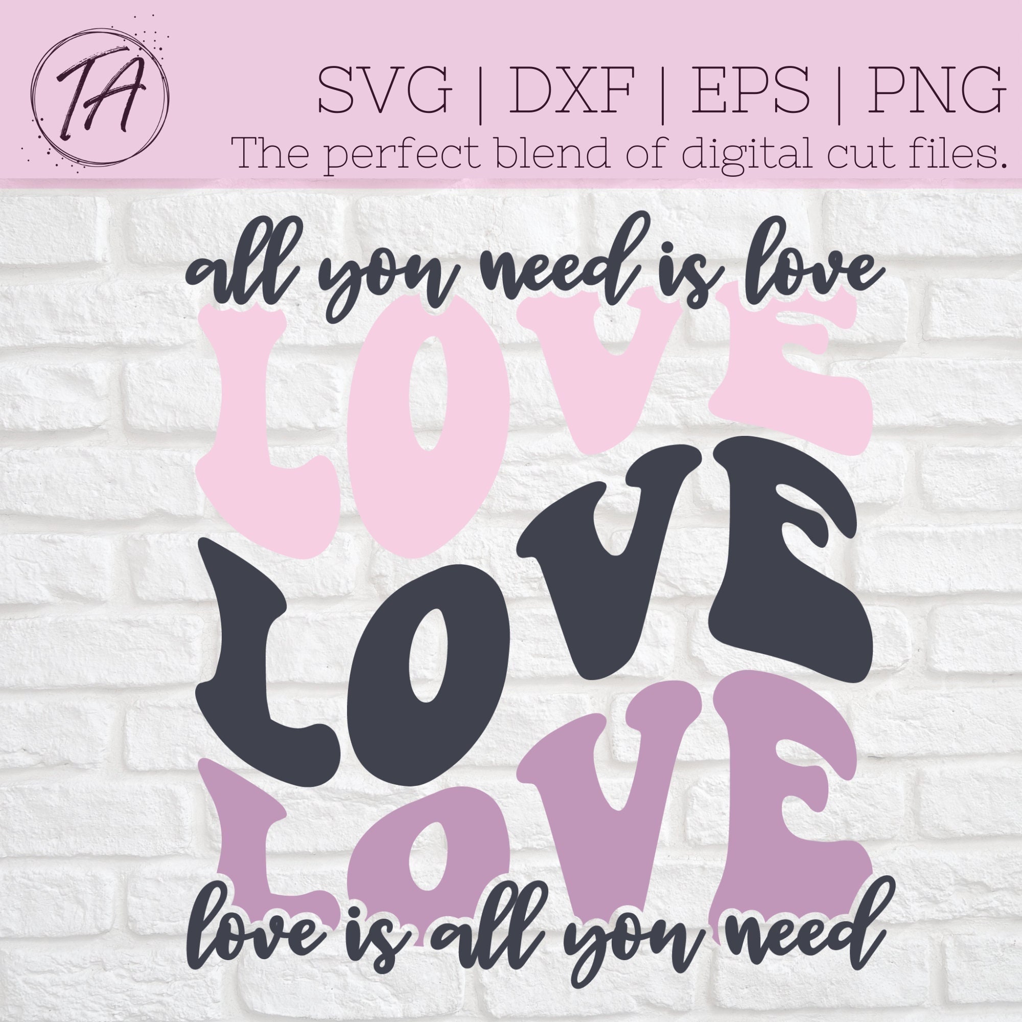 Love Svg Retro Svg Retro Love Svg Retro Valentines Svg | Etsy