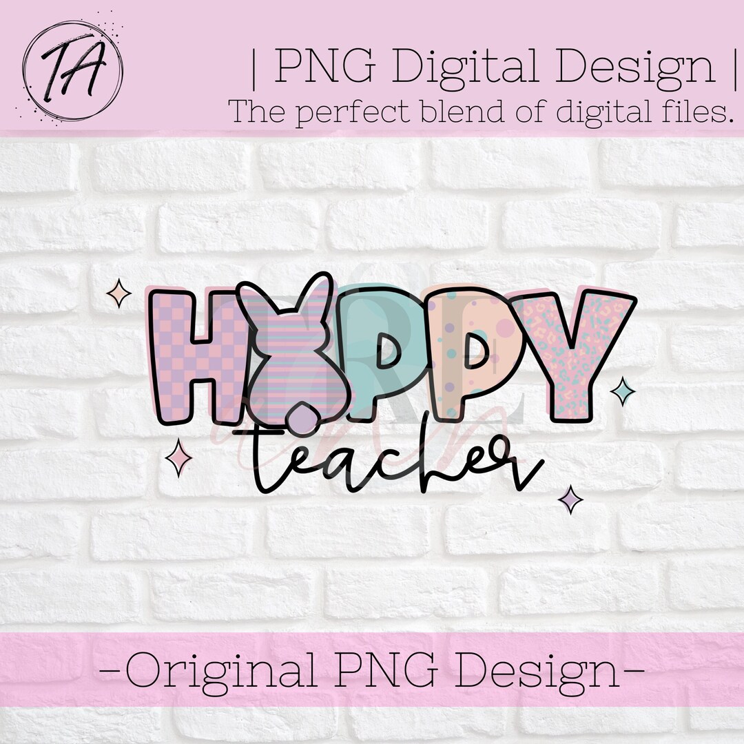 Hoppy Teacher Png Easter Teacher Png Easter Png Teacher Shirt Png ...