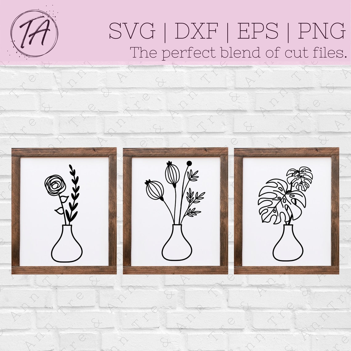 Plants svg Plant svg Flower svg Flowers svg Flower | Etsy