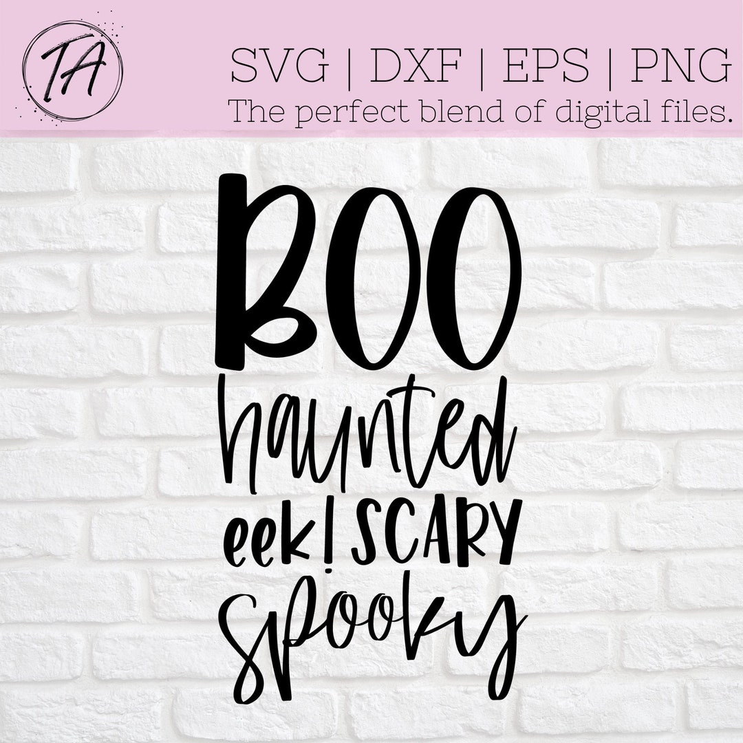 Halloween Svg - Halloween Sign Svg - Boo Svg - Spooky Svg - Haunted Svg ...