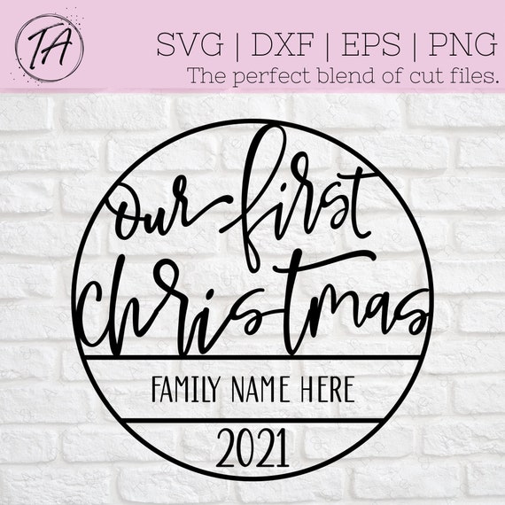 Our First Christmas Svg Our 1st Christmas Svg First | Etsy