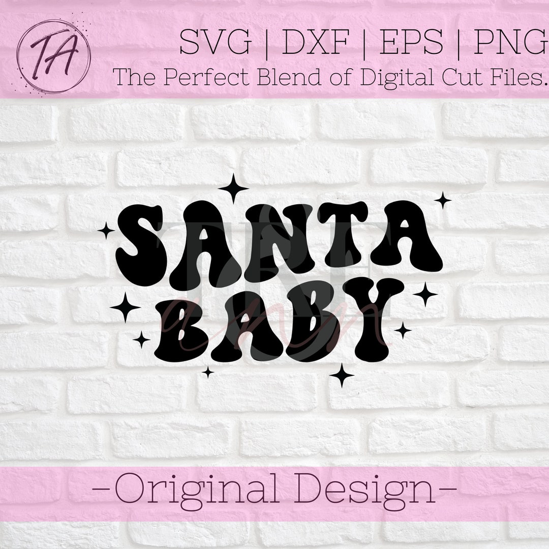 Santa Baby Svg Retro Santa Baby Svg Christmas Svg Retro Christmas Svg ...
