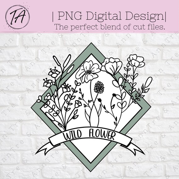 Wildflower svg Flower svg Wildflower Design svg Wildflower | Etsy