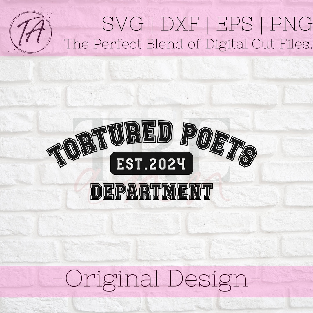 Tortured Poets Department Svg Tortured Poets Department Png Poetry Svg ...