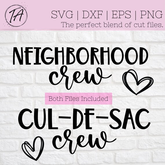 Cul-de-sac Crew Svg Cul-de-sac Svg Neighborhood Crew Svg - Etsy