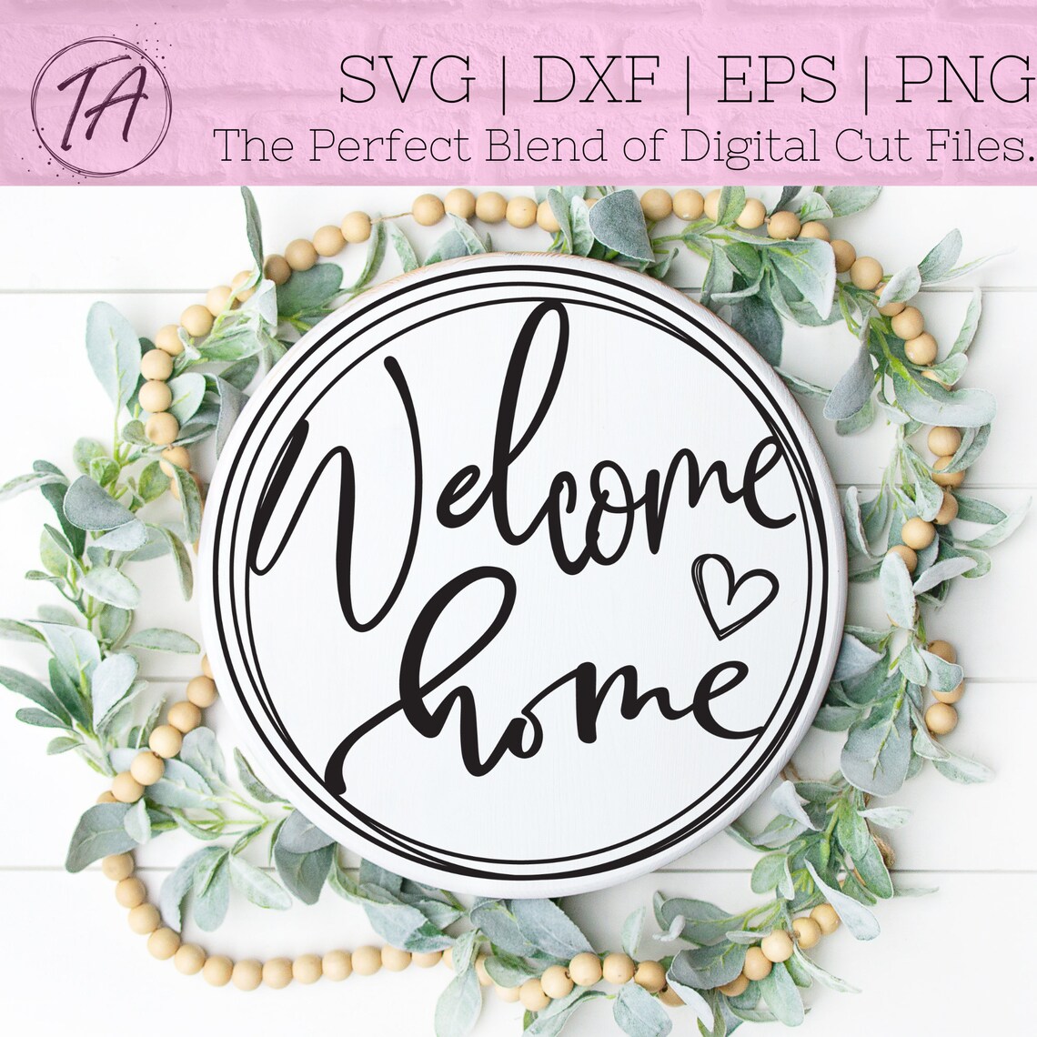 Welcome Home Svg - Welcome Sign Svg - Welcome Round Sign Svg - Welcome ...