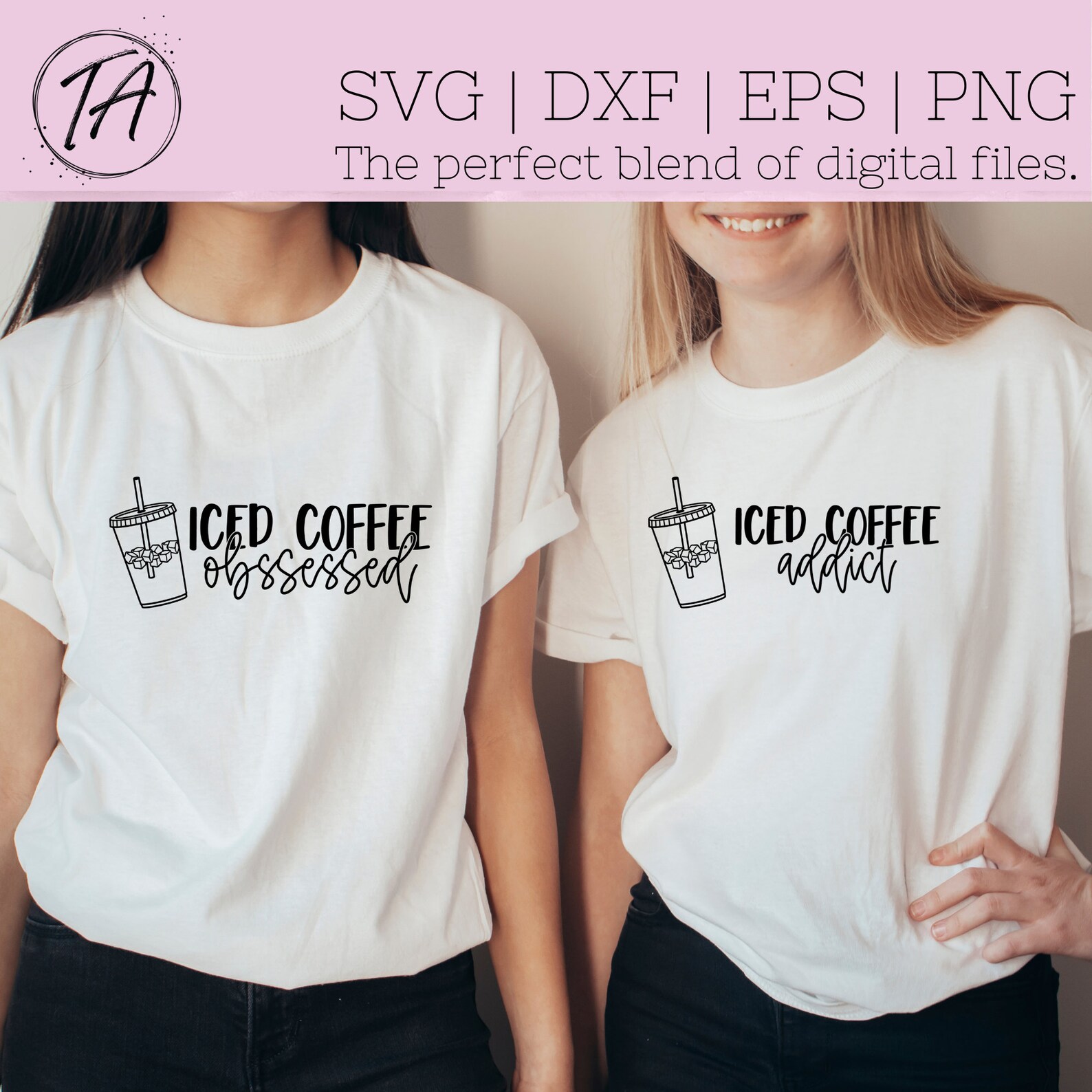 Iced Coffee Svg - Iced Coffee Addict Svg - Iced Coffee Season Svg ...