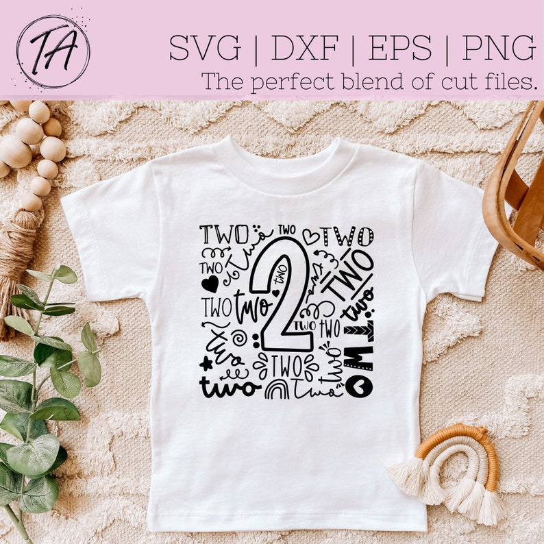 2nd Birthday Svg Two Year Old Svg Second Birthday Svg - Etsy Canada
