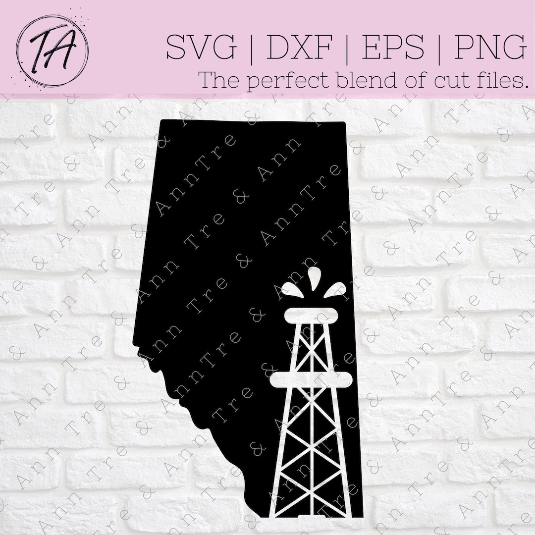 Alberta SVG - Alberta Oil SVG - Alberta Oilfield SVG - Alberta Canada ...