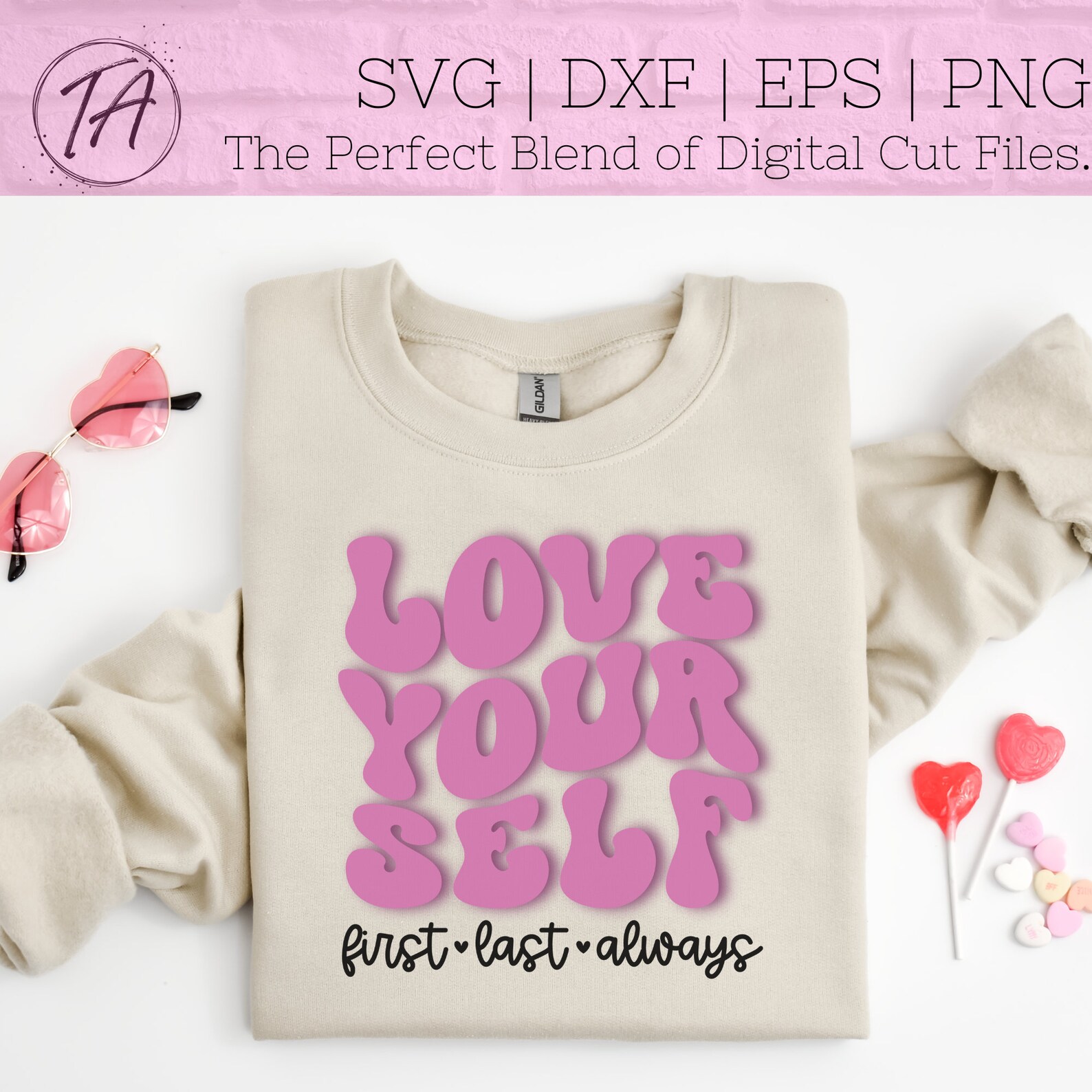 Love Yourself First Last and Always Svg - Self Love Svg - Self Love Png ...