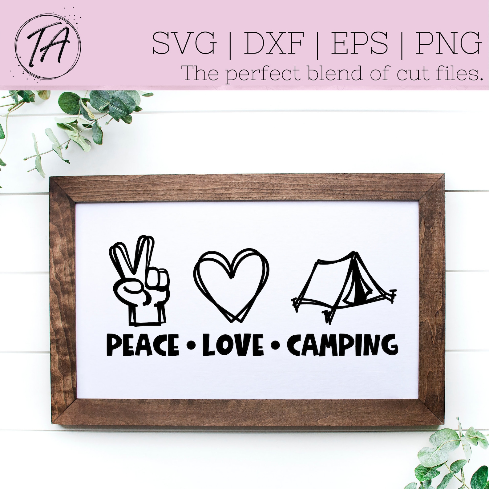Peace Love Camping Svg Camping Svg Camping Quote Svg - Etsy