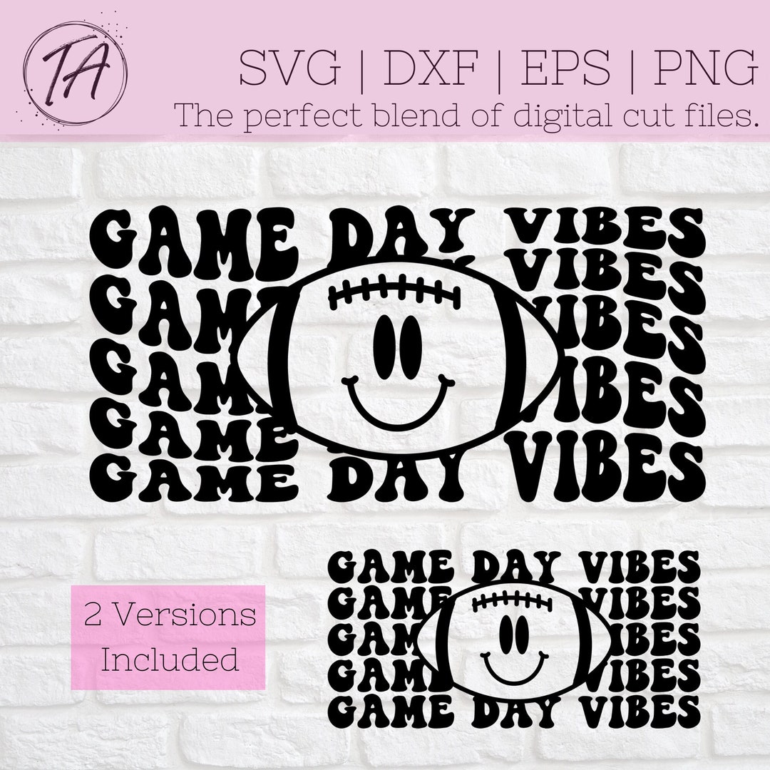 Game Day Vibes Svg - Game Day Svg - Football Game Day Svg - Retro Game ...
