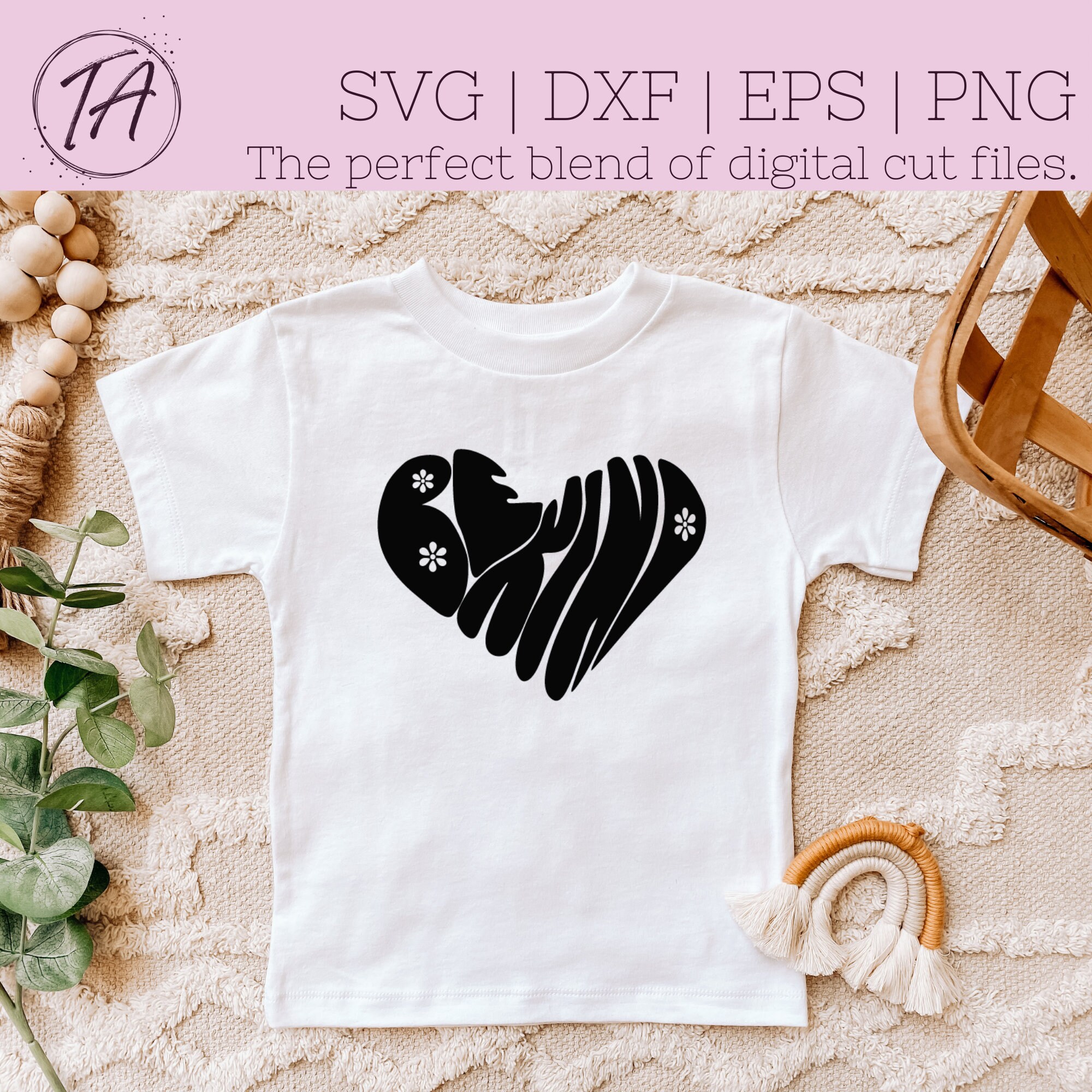 Be Kind Svg - Kind Svg - Kindness Svg - Retro Be Kind Svg - Pink Shirt ...