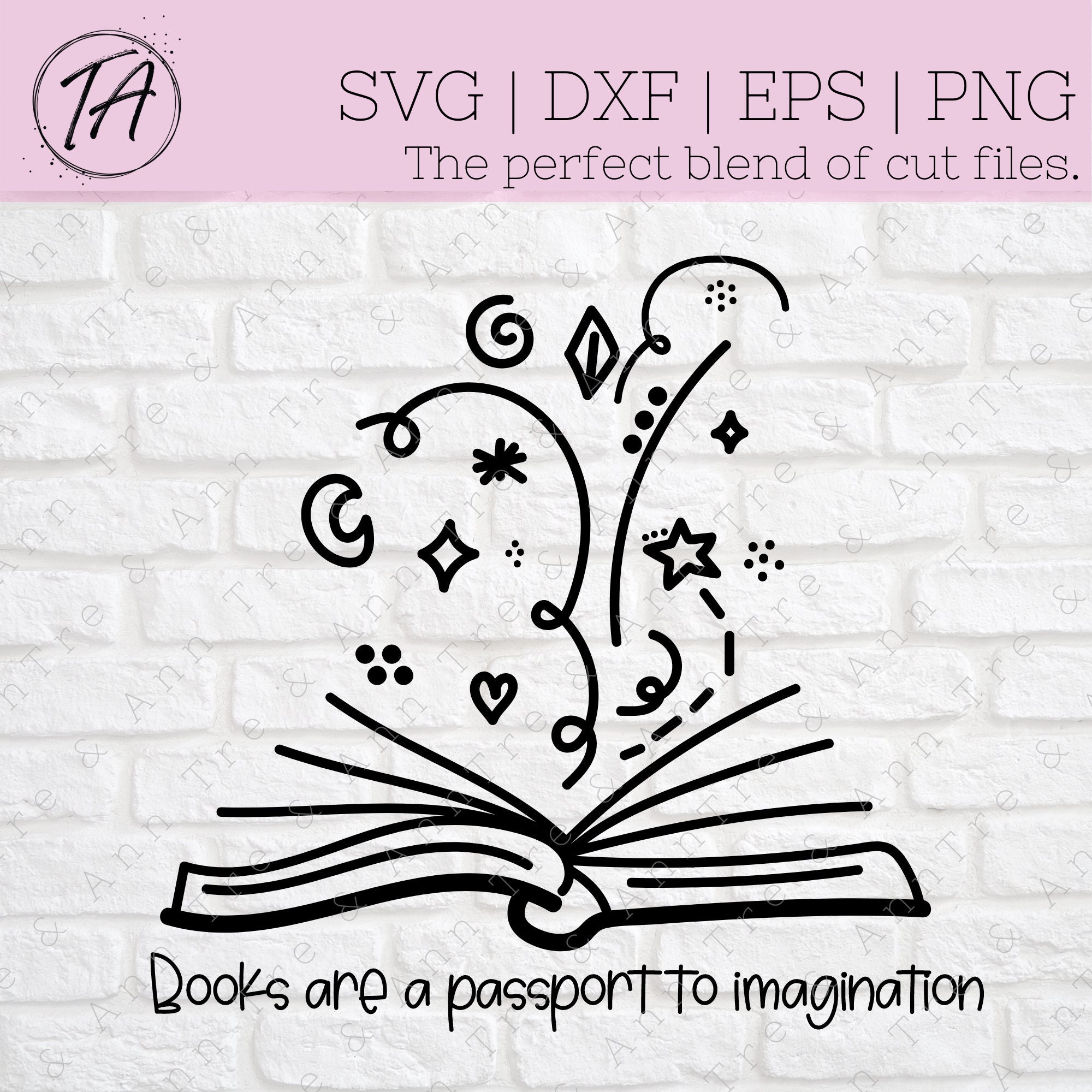Book SVG Reading SVG Library SVG Imagination Svg Love - Etsy