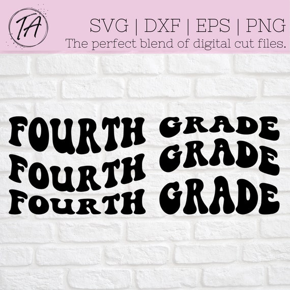 Fourth Grade Svg Fourth Grade Retro Svg Grade Four Svg | Etsy