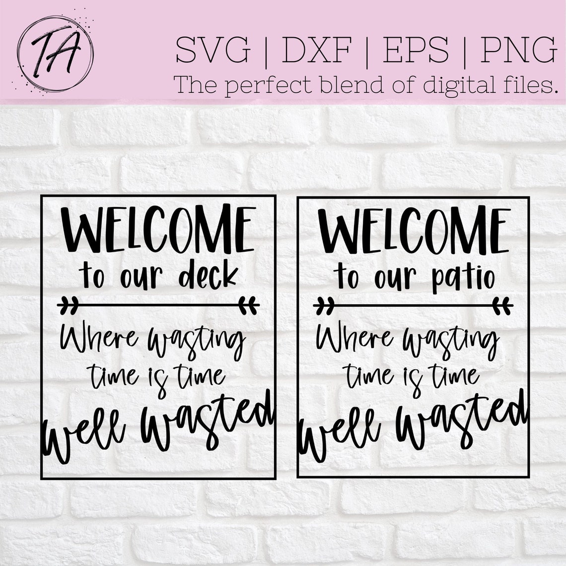 Deck Sign Svg - Patio Sign Svg - Welcome Sign Svg - Deck Welcome Sign ...