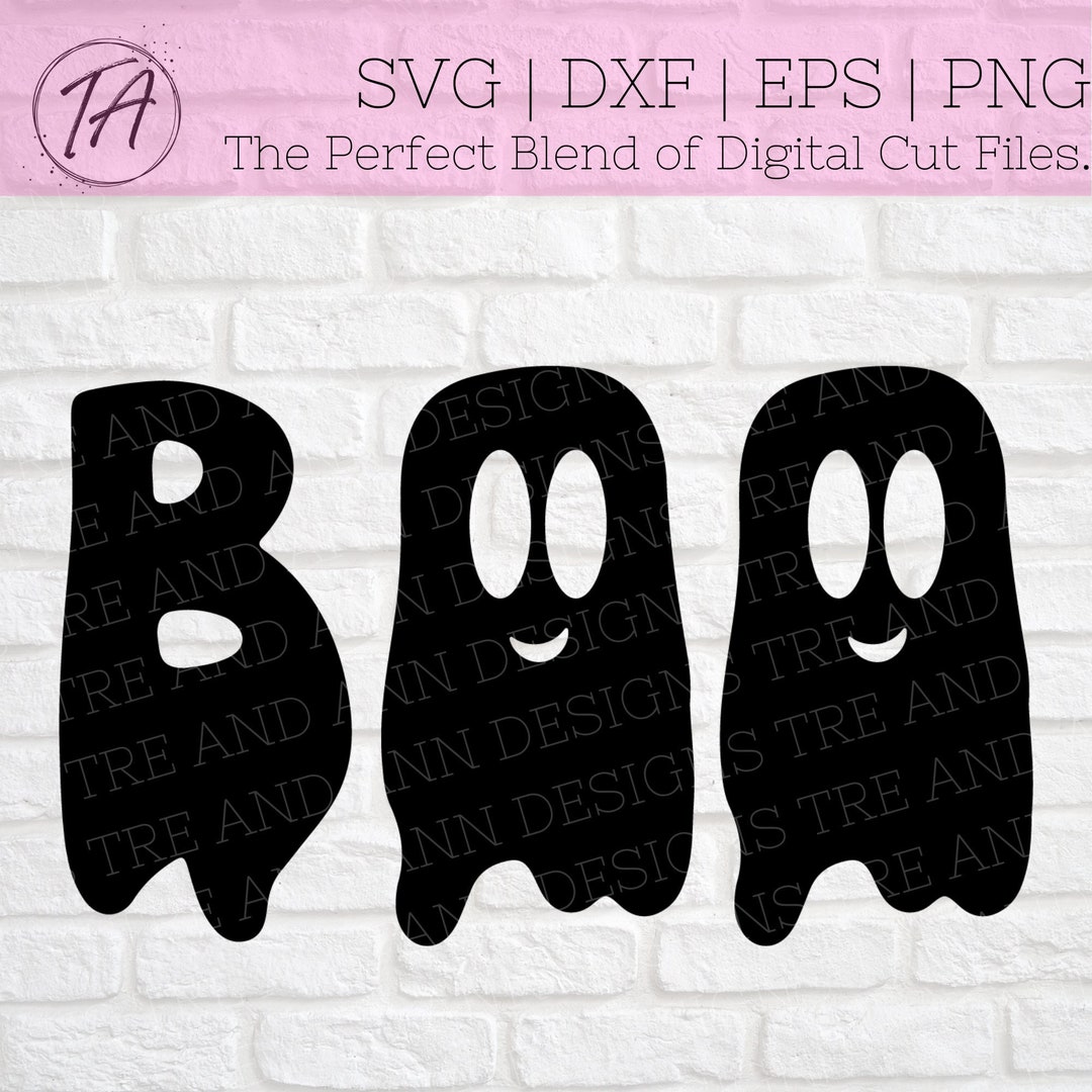 Boo Svg - Boo Ghost Svg - Halloween Svg - Halloween Boo Svg - Cute ...