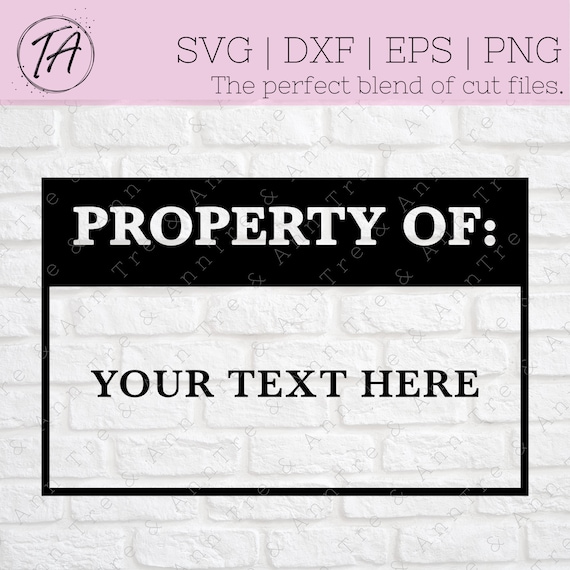 Property of Svg Property Svg Label Svg Supply Labels Svg - Etsy Canada